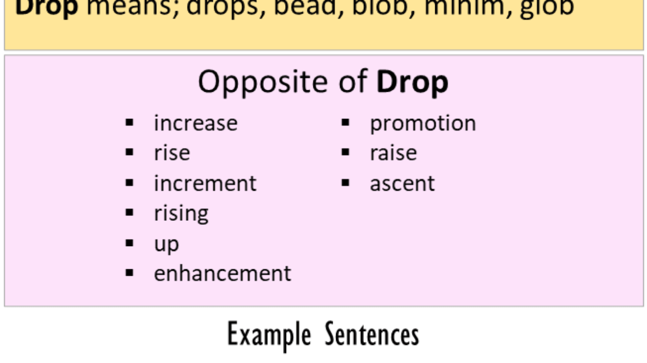 Opposite Of Drop Antonyms Of Drop Meaning And Example 57 OFF Opposite Of Drop Antonyms Of Drop Meaning And Example 57 OFF