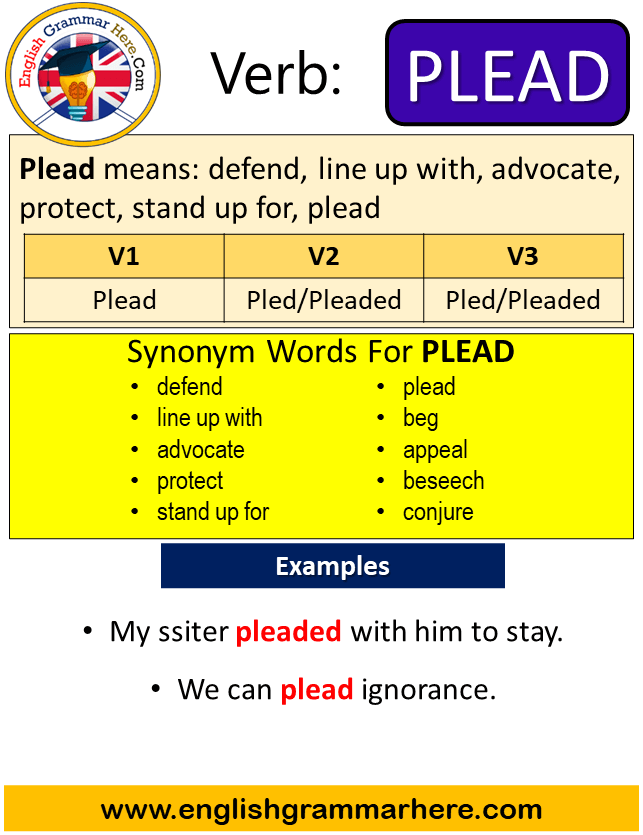Plea Verb