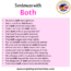 Sentences with Both, Both in a Sentence in English, Sentences For Both ...