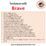 Sentences with Brave, Brave in a Sentence in English, Sentences For ...
