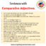 Sentences with Comparative Adjectives, Comparative Adjectives in a ...