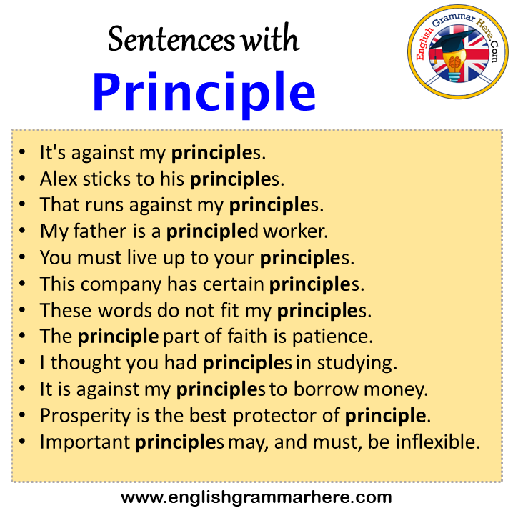 Principle Part Sentences