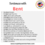 Sentences with Bent, Bent in a Sentence in English, Sentences For Bent ...