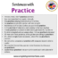 Sentences with Practice, Practice in a Sentence in English, Sentences ...