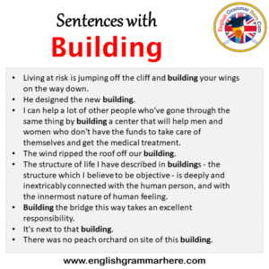 Sentences with Building, Building in a Sentence in English, Sentences ...