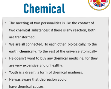 Sentences with Chemical Archives - English Grammar Here