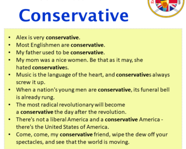 Sentences For Conservative Archives - English Grammar Here