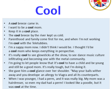 Sentences For Cool Archives - English Grammar Here