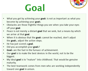 Sentences For Goal Archives - English Grammar Here