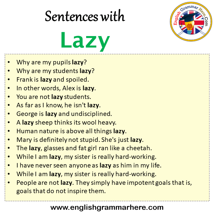 Another Word For Lazy At Jake Town Blog