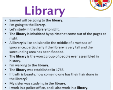 Sentences For Library Archives - English Grammar Here