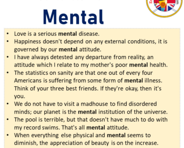 Sentences with Mental Archives - English Grammar Here