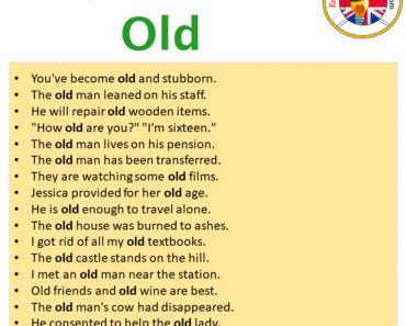 Sentences with Old Archives - English Grammar Here