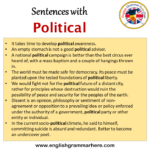 Sentences with Political, Political in a Sentence in English, Sentences ...