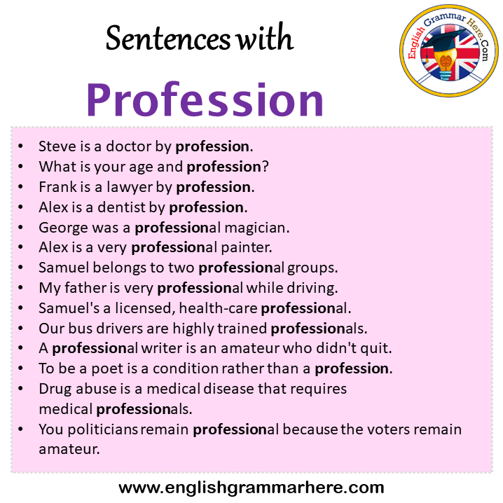Sentences With Profession Archives English Grammar Here Sentences With Profession Archives English Grammar Here