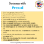 Sentences with Proud, Proud in a Sentence in English, Sentences For ...