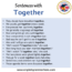 Sentences with Together, Together in a Sentence in English, Sentences ...