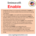 Sentences with Enable, Enable in a Sentence in English, Sentences For ...