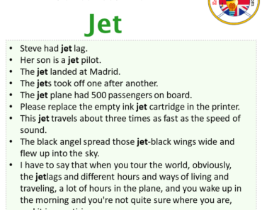 Sentences with Jet Archives - English Grammar Here