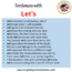 Sentences with Let’s, Let’s in a Sentence in English, Sentences For Let ...