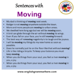 Sentences with Moving, Moving in a Sentence in English, Sentences For ...