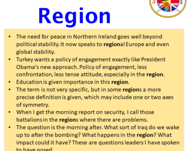 Region in a Sentence in English Archives - English Grammar Here