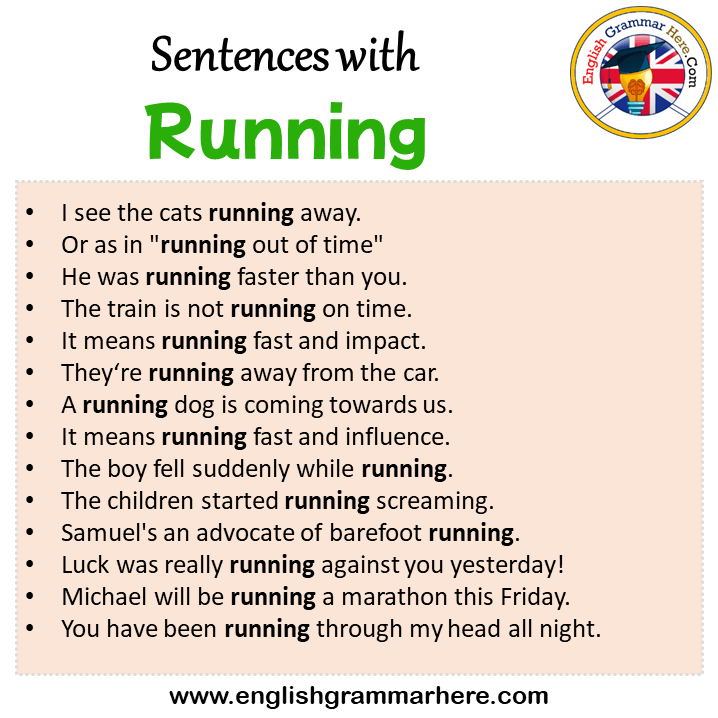 Sentences With Running Archives English Grammar Here