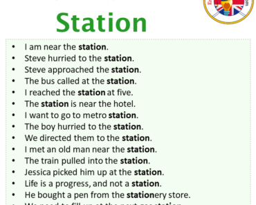 Sentences with Station Archives - English Grammar Here