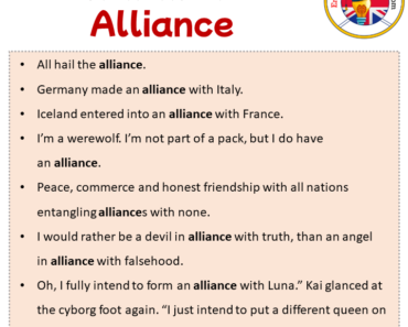 Alliance in a Sentence in English Archives - English Grammar Here