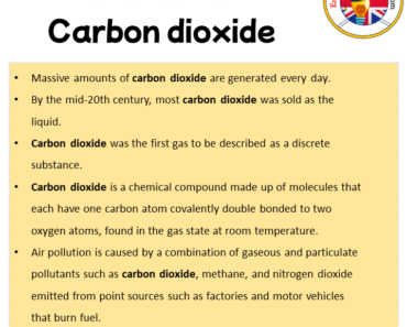 Sentences with Carbon dioxide Archives - English Grammar Here