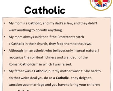 Sentences For Catholic Archives - English Grammar Here