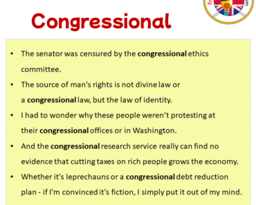 Sentences For Congressional Archives - English Grammar Here