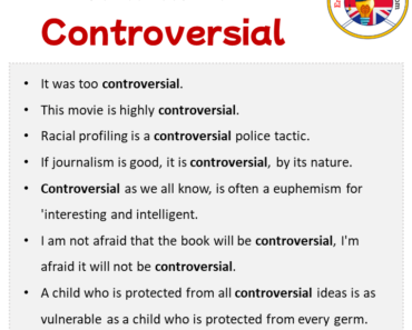Sentences For Controversial Archives - English Grammar Here