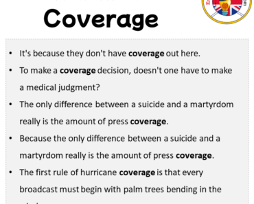 Sentences with Coverage Archives - English Grammar Here