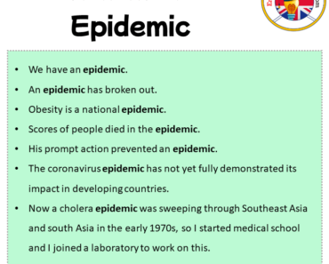Sentences with Epidemic Archives - English Grammar Here