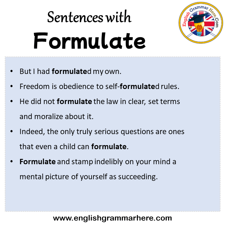 Sentences For Formulate Archives English Grammar Here Sentences For Formulate Archives English Grammar Here