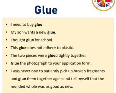 Sentences with Glue Archives - English Grammar Here