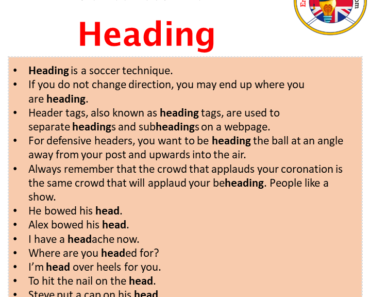 Sentences with Heading Archives - English Grammar Here