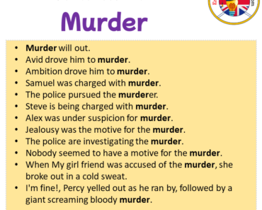Murder in a Sentence in English Archives - English Grammar Here