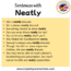 Sentences with Neatly, Neatly in a Sentence in English, Sentences For ...