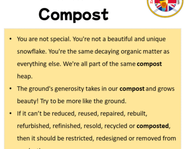 Compost in a Sentence in English Archives - English Grammar Here