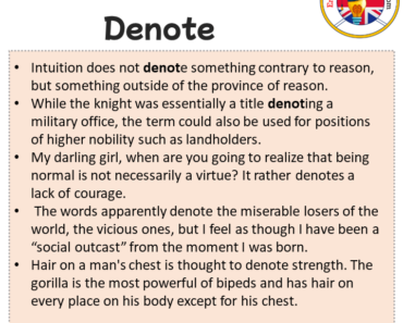 Sentences For Denote Archives - English Grammar Here