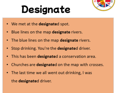 Designate in a Sentence in English Archives - English Grammar Here