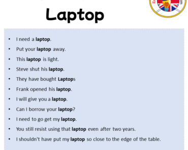 Sentences with Laptop Archives - English Grammar Here