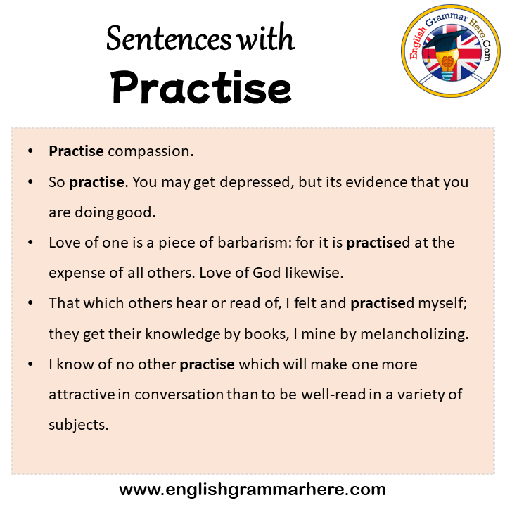 Sentences With Practise Practise In A Sentence In English Sentences Sentences With Practise Practise In A Sentence In English Sentences